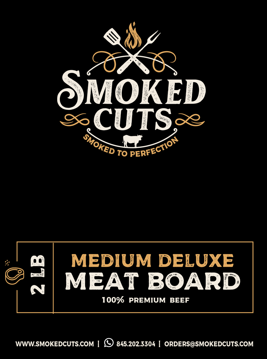 Medium Size Deluxe Meat Board 2LB – Smoked Cuts